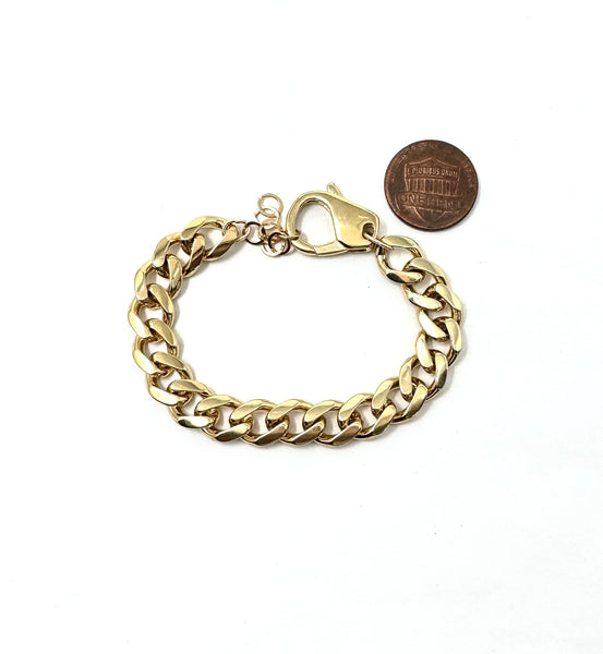 LARGE CLASP Curb Chain Bracelet – JENNY and JUDE