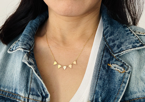 FIVE Triangle Necklace – JENNY and JUDE