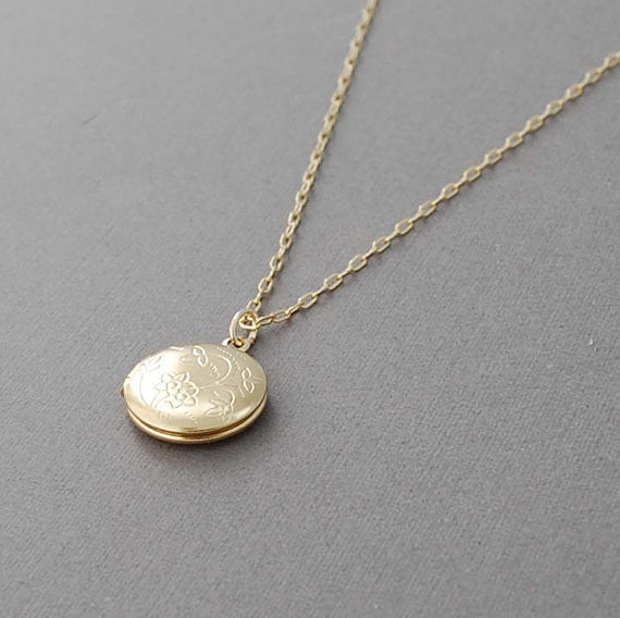 Small Round Locket Necklace – JENNY and JUDE